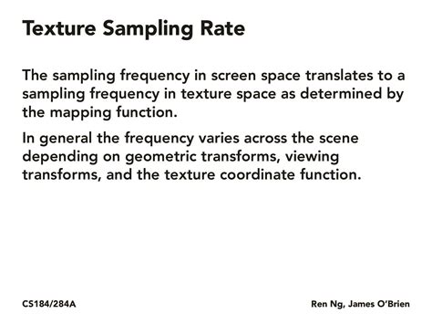 Cs184284a Lecture 5 Texture Mapping