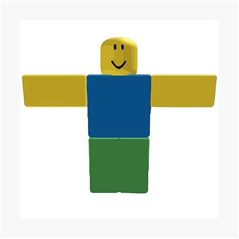 Roblox Noob T Pose Photographic Print For Sale By LevonSan Redbubble