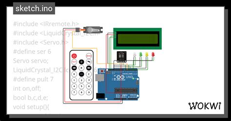 IR пульт gr x3 22 Wokwi ESP32 STM32 Arduino Simulator