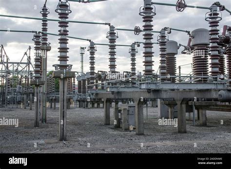 Bus System At Ocker Hill Electricity Substation In The West Midlands