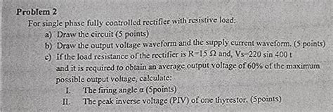 solved problem 2 for single phase fully controlled rectifier