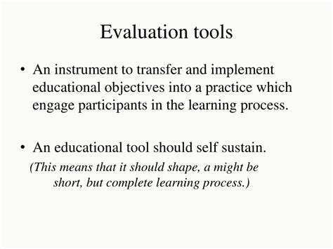 Ppt Major Tools Of Evaluation Powerpoint Presentation Free Download Id 7762993