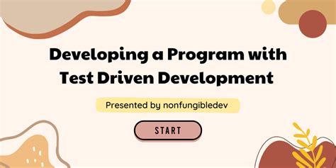 Developing A Program With Test Driven Development Dev Community