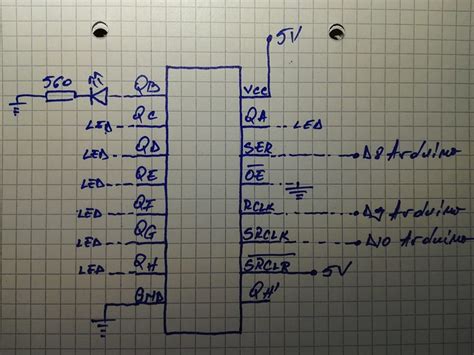 arduino and shift registers without shiftout function eprojectszone
