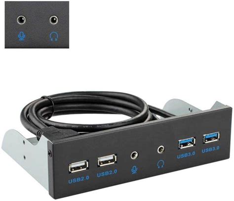 USB 3 0 Front Panel Hub Optical Drive 5 25 Inch Panel Computer Expansion Board Microphone