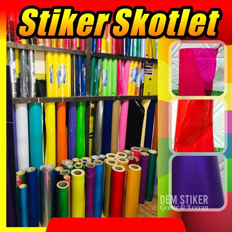 Jual Stiker Skotlet Carbon D Hitam Shopee Indonesia