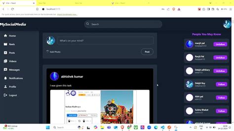 Sanjit Pal On Linkedin Socialmediaapp Reactjs Nodejs Jwt Mongodb Webdevelopment Milestone