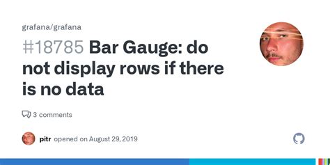 Bar Gauge Do Not Display Rows If There Is No Data · Issue 18785 · Grafanagrafana · Github