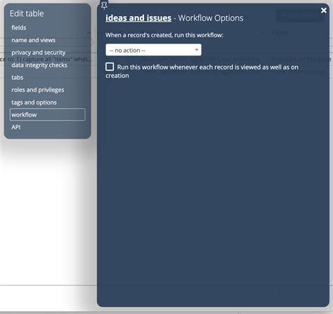 Workflow Agilebase Docs