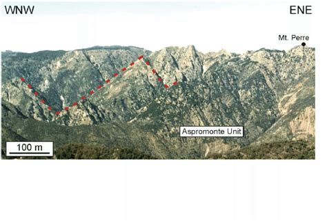 Normal Fault System Highlighted By The Presence Of Triangular Facets In