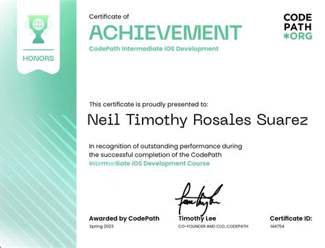 Im Excited To Announce That I Finished Codepaths Intermediate Ios