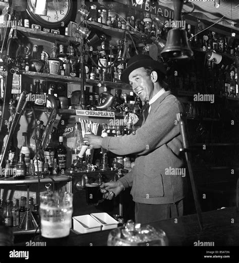 The Customers Of The Old Turkey Cock Pub Near Hunston In Herts 1956