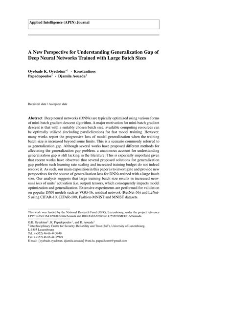 Pdf A New Perspective For Understanding Generalization Gap Of Deep