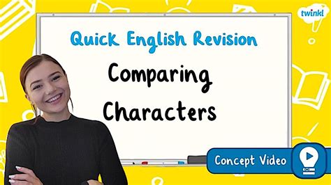 Comparing Characters Ks2 English Concept Video Twinkl