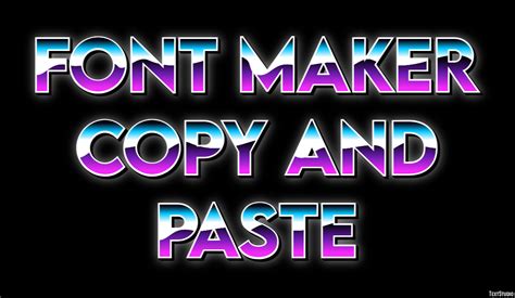 Font Maker Copy And Paste Text Effect And Logo Design Font