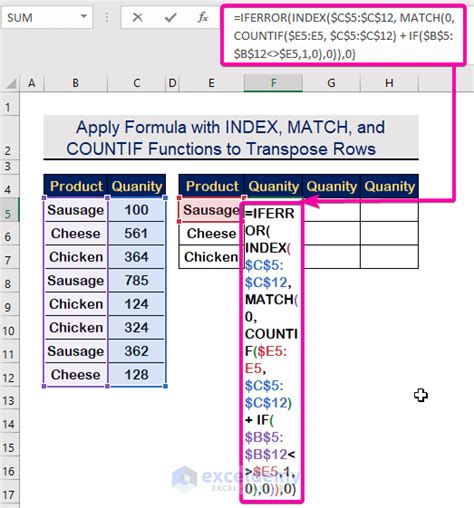 How To Transpose Rows To Columns Based On Criteria In Excel 2 Ways