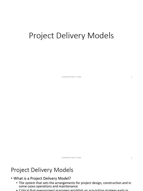 Project Delivery Models Pdf Full Pdf Business