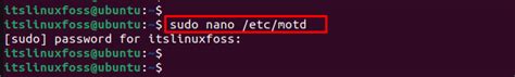 How To Show MOTD In Linux Its Linux FOSS