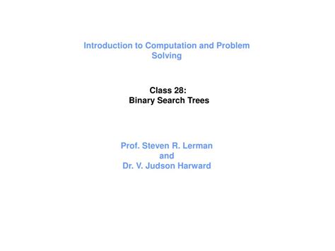 PPT Binary Search Trees Implementation And Applications PowerPoint Presentation ID