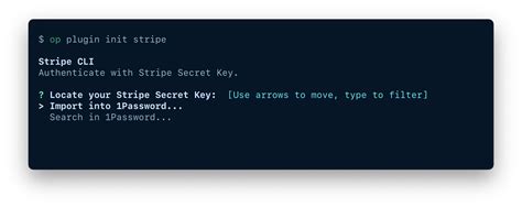 1passwordでstripe Cliを安全に認証する 1password Dxable Manual