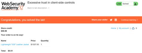 portswigger business logic vulnerabilities lab 1 zwarts sec