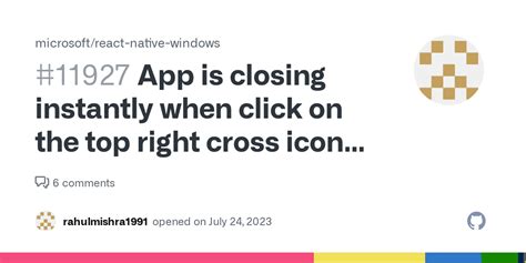 App Is Closing Instantly When Click On The Top Right Cross Icon Without Completing The Process