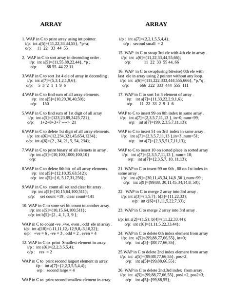4 Array Pdf Pointer Computer Programming Data Management