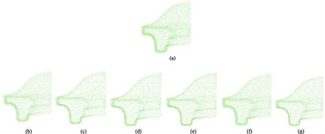Filtering Results Of Fan Model The First Row Is Input Noisy Model The