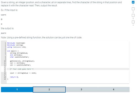 Solved Given A String An Integer Position And A Character Chegg