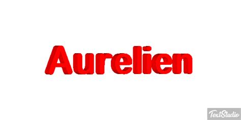Aurélien Prénom Designs De Logo En  Animé