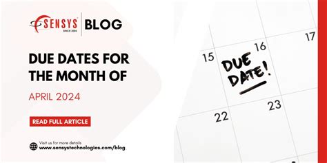 Due Date Chart For PF Sensys Blog