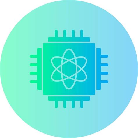 Quantum Computing Gradient Circle Icon 39492676 Vector Art At Vecteezy