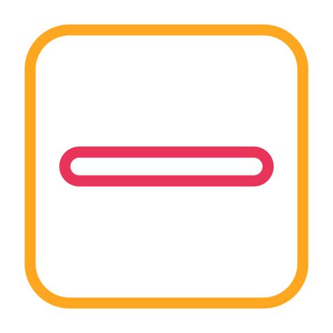 Subtraction Generic Color Outline Icon