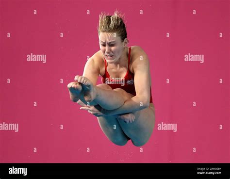 Englands Evie Rose Smith In Action During The Womens 3m Springboard