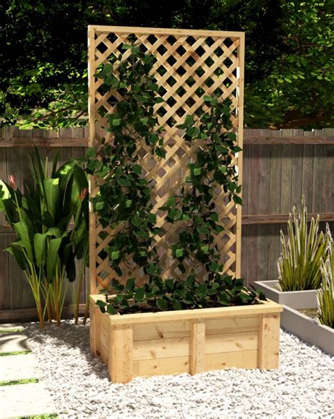 How To Build Planter Box With Trellis At Darrel Parr Blog