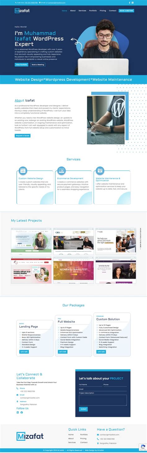 Muhammad Izafat 🚀 Wordpress Developer On Linkedin Wordpress Webdevelopment Portfolio