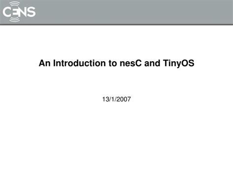 Ppt An Introduction To Nesc And Tinyos Powerpoint Presentation Free