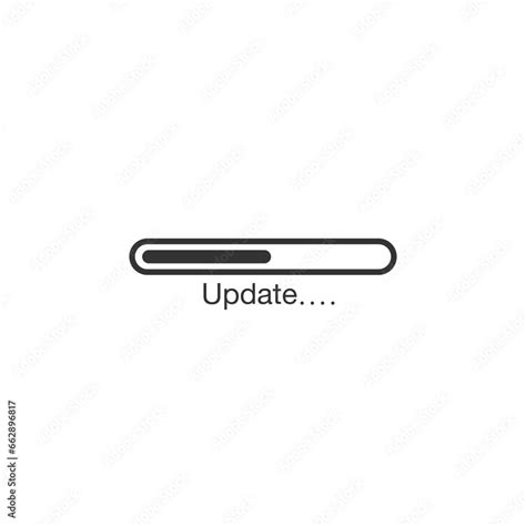 Loading Process Update System Icon Concept Of Upgrade Application Progress Icon For Graphic