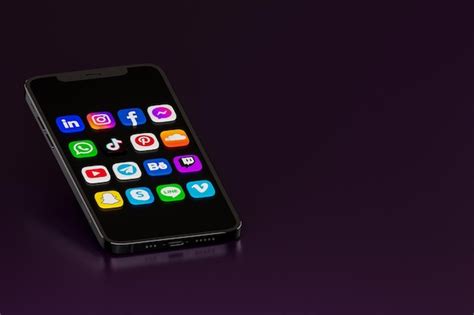 Premium Photo D Rendering Mobile Application Buttons Showing On Top Of Mobile Screen With