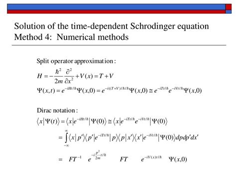 PPT Lecture I The Time Dependent Schrodinger Equation PowerPoint Presentation ID