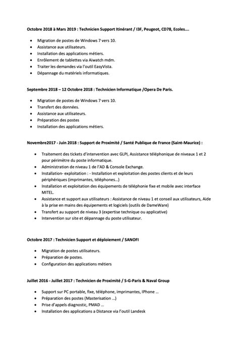 Technicien Support Informatique Cv N°46402 Abil Ntic