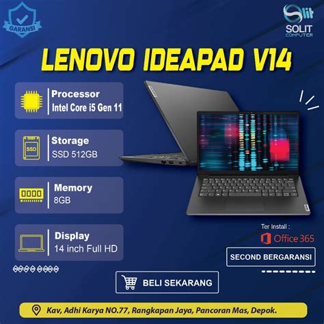 Jual Laptop Kerja Kuliah Lenovo Ideapad V SSD GB Shopee Indonesia