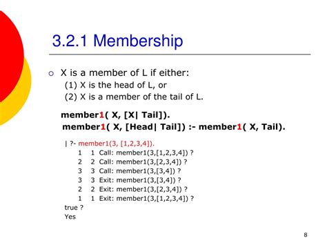 Ppt Part 1 The Prolog Language Chapter 3 Lists Operators Arithmetic