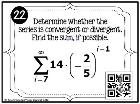 Sequences And Series Arithmetic Geometric Task Cards All Things Algebra