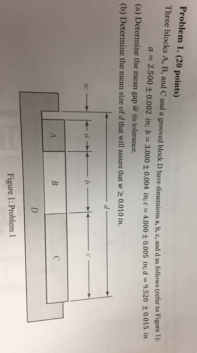 Solved Problem Points Three Blocks A B And C And A Chegg Com