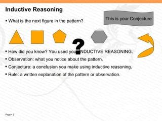 Ch Sec Inductive Reasoning PPT