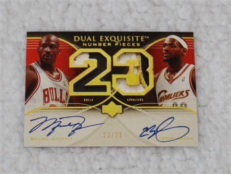 Sold At Auction Jordan And Lebron Dual Exquisite Reprint Card