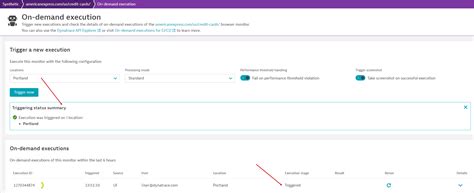 on demand synthetic monitor executions for ci cd — dynatrace docs