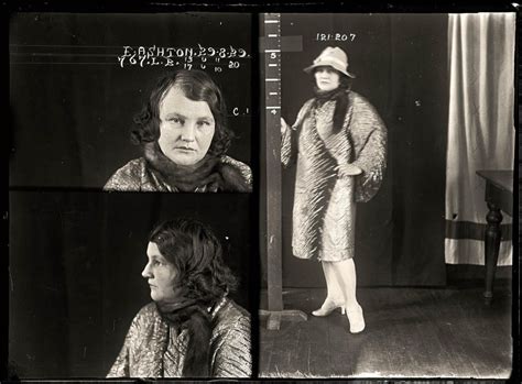 Glass Plate Female Mugshots From Australia Monovisions Black