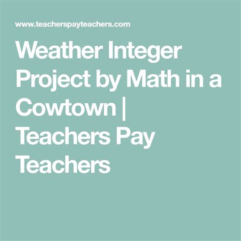 Weather Integer Project Integers Math Add Integers
